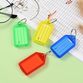 Plastic Keychain - Baggage Key Chains - ID Label Name Tags With Split ...