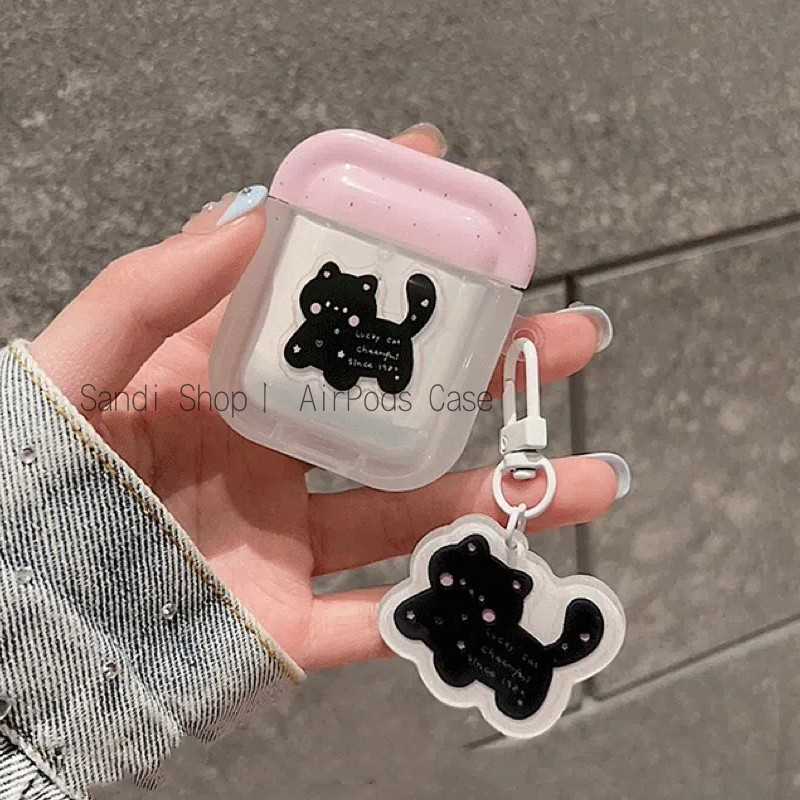 Cute Square AirPods 4 Pink Cat AirPods Case For AirPods 4 1/2/3/Pro ...