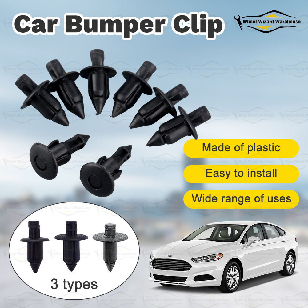50pcs 6/7/8mm Car Fender Fixed Clips Retainer Rivets Trim Clip Plastic ...