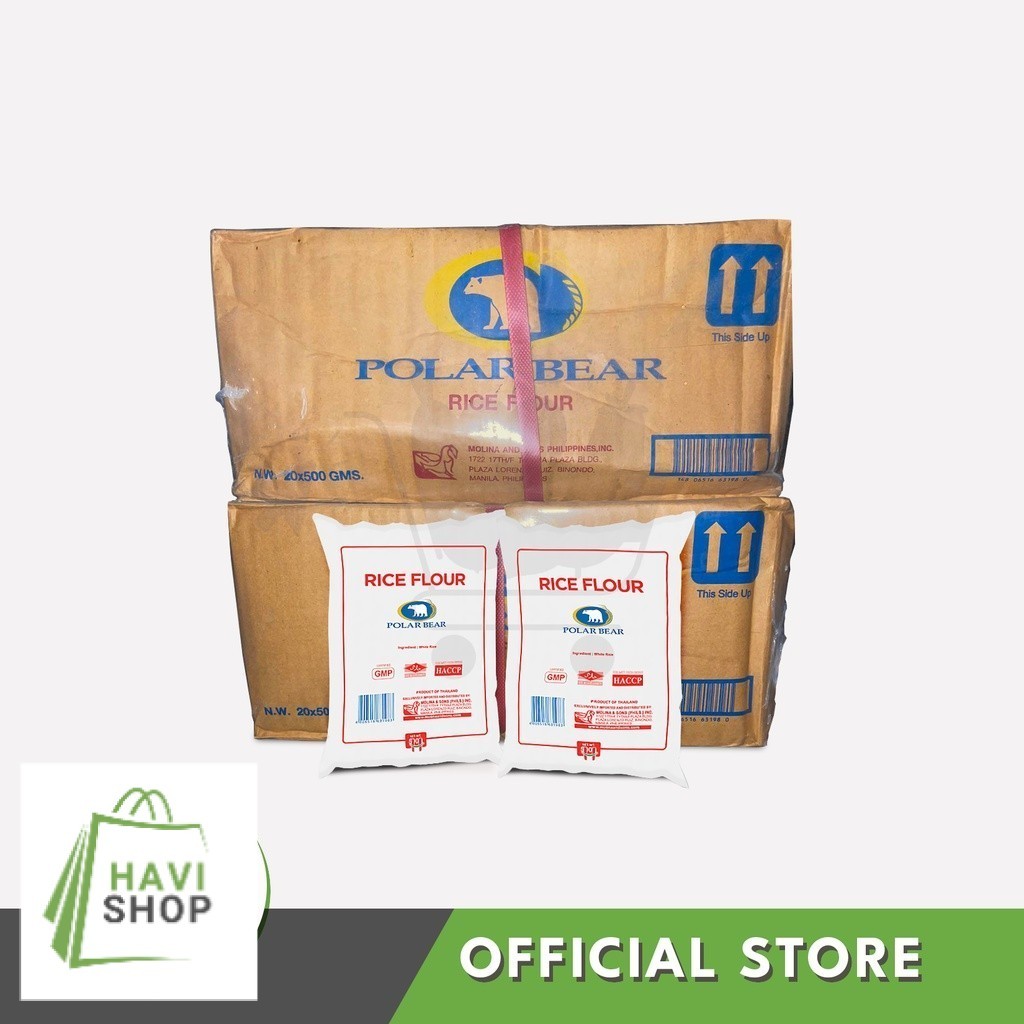 Polar Bear Rice Flour (1BX) 20pcs x 500g HAVI SHOP | Shopee Philippines
