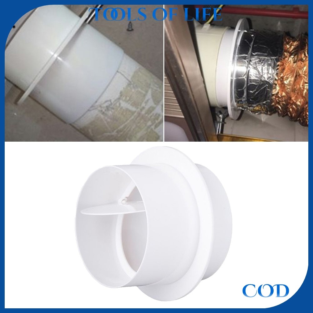 FSFO_PVC Fan Check Valve For Bathroom Kitchen Valve Round Pipe ...