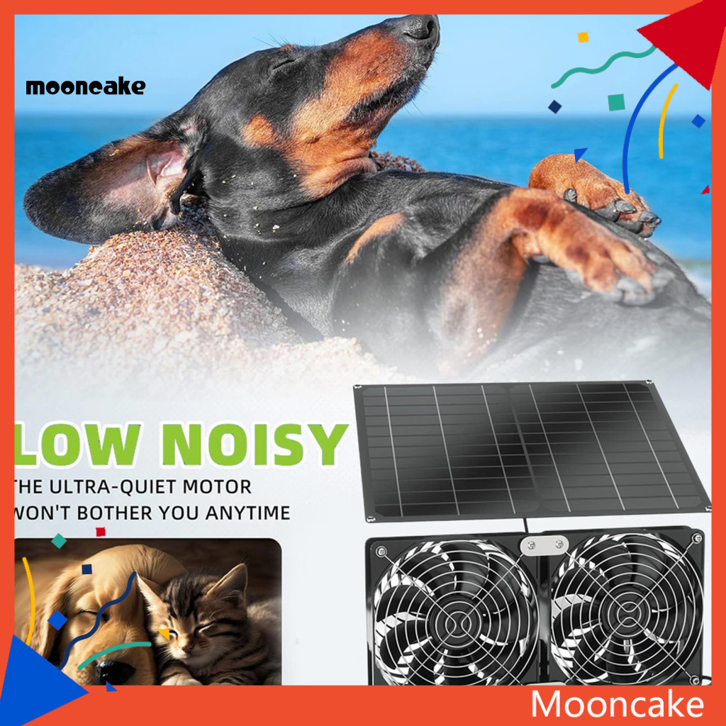 mooncake| Sunlight Activated Fan Solar-powered Air Circulation Fan High ...