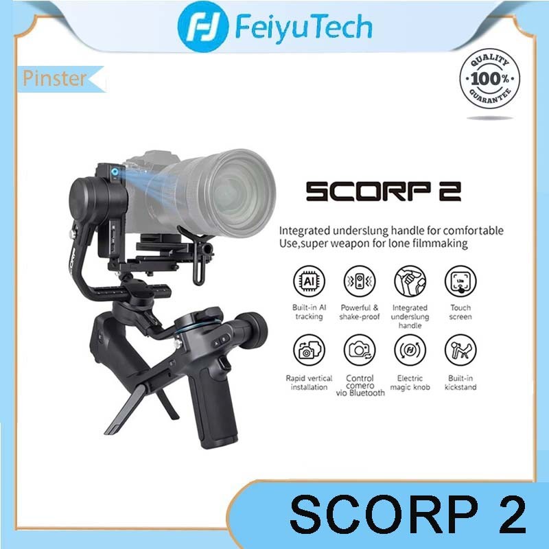 FeiyuTech SCORP 2 Camera Gimbal Stabilizer Built-in AI Tracker Upgrade ...