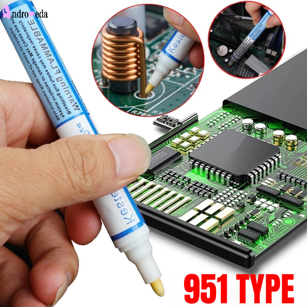 Low-Solid 951 PCB Board Electrical Repairment Pens No-clean Rosin Flux ...