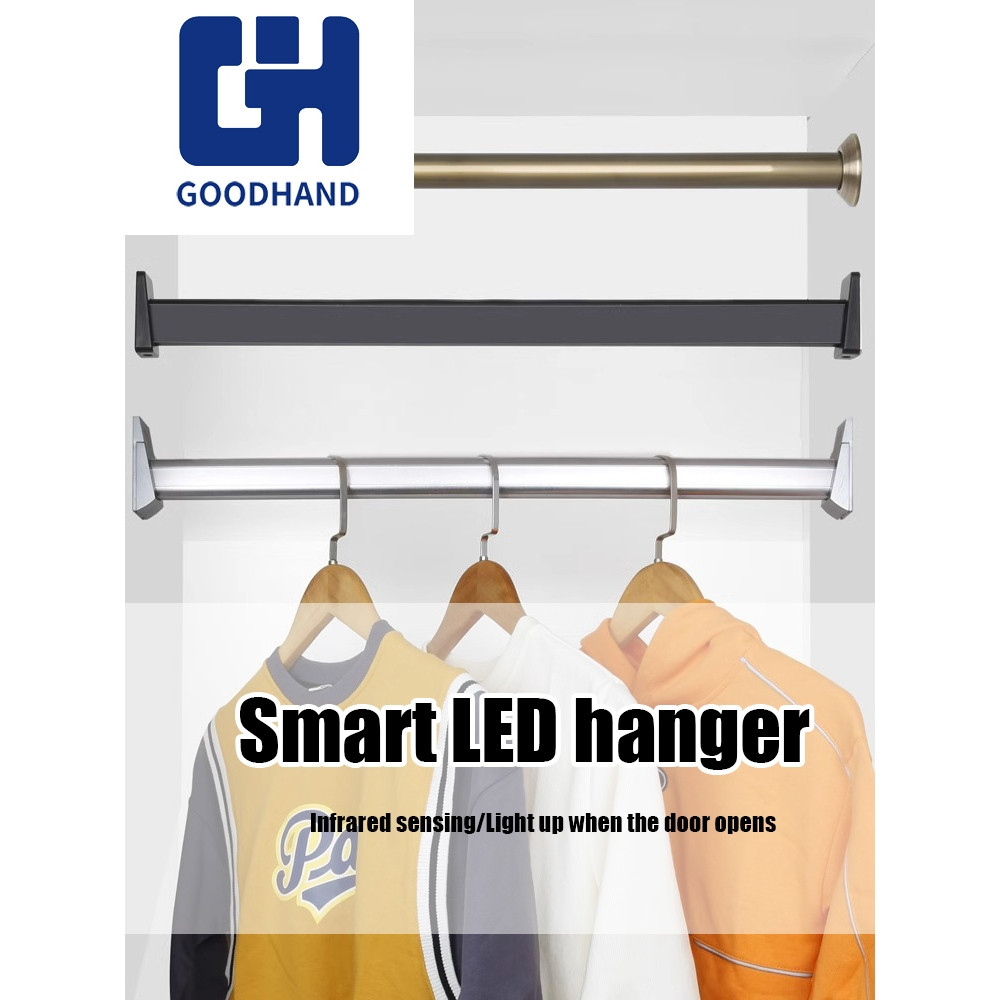 GOODHAND LED Hanging Rod for Bedroom Wardrobe Equipped with Human Body ...