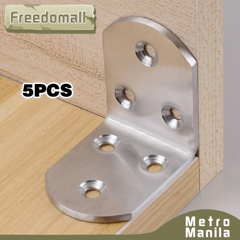5pcs 38mm Stainless Steel Shelf Bracket Joint Heavy Duty Corner Brace ...