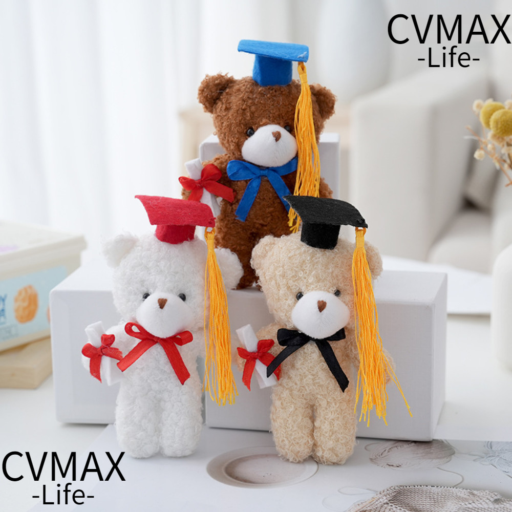 CMAX Doctor Bear Plush Toy, 14cm Key Ring Doctor's Hat Bear, Graduation ...