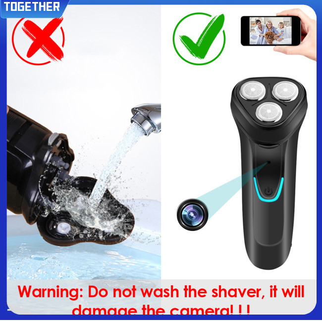 TOG Rechargeable Electric Shaver 1080p Hd Wifi Camera Portable Travel ...