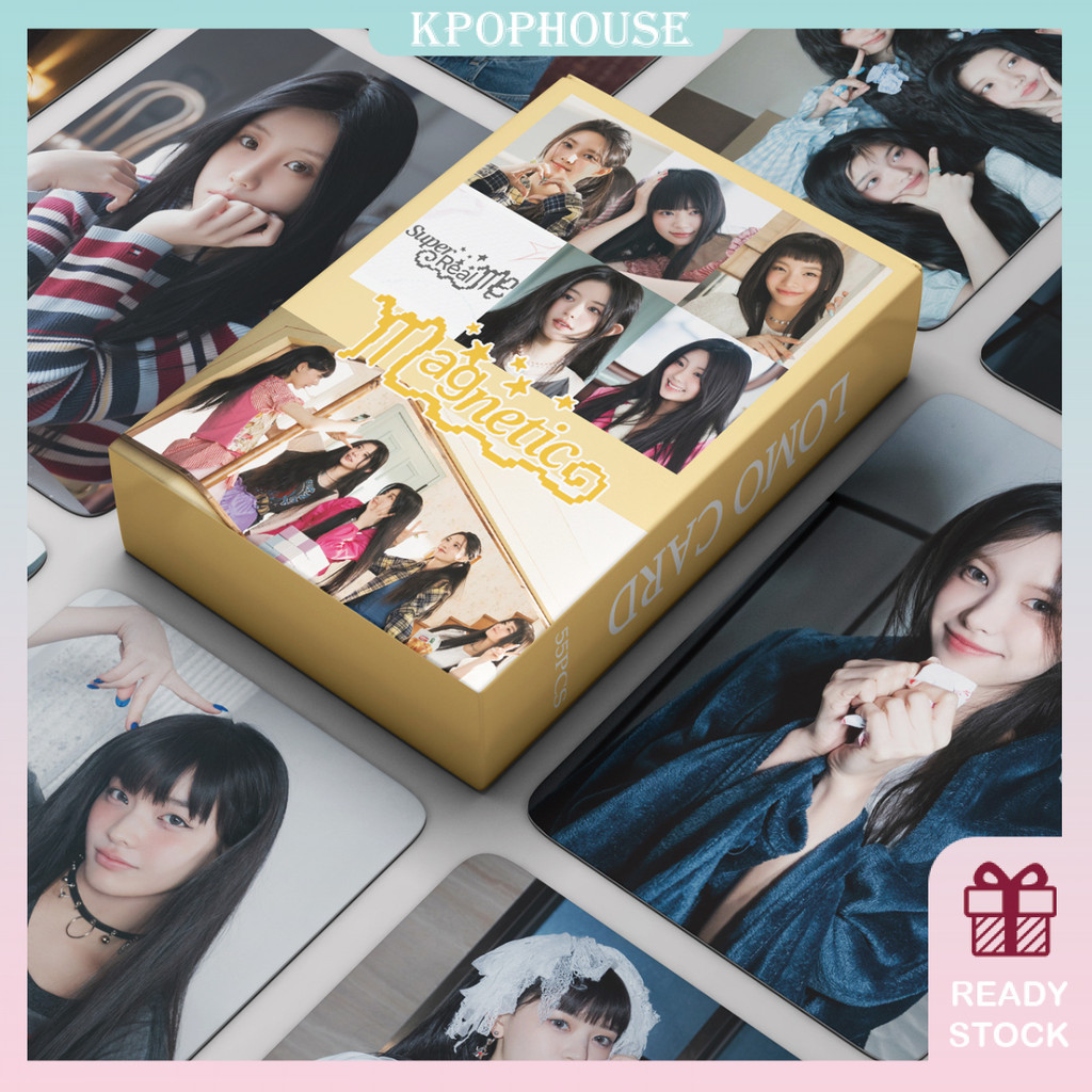 KPOPHOUSE 55Pcs/Box ILLIT Magnetic Photocards Album Lomo Card Postcard ...