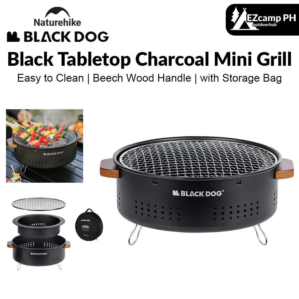 BLACKDOG Tabletop Charcoal BBQ Grill Outdoor Camping Mini Burner Stove ...