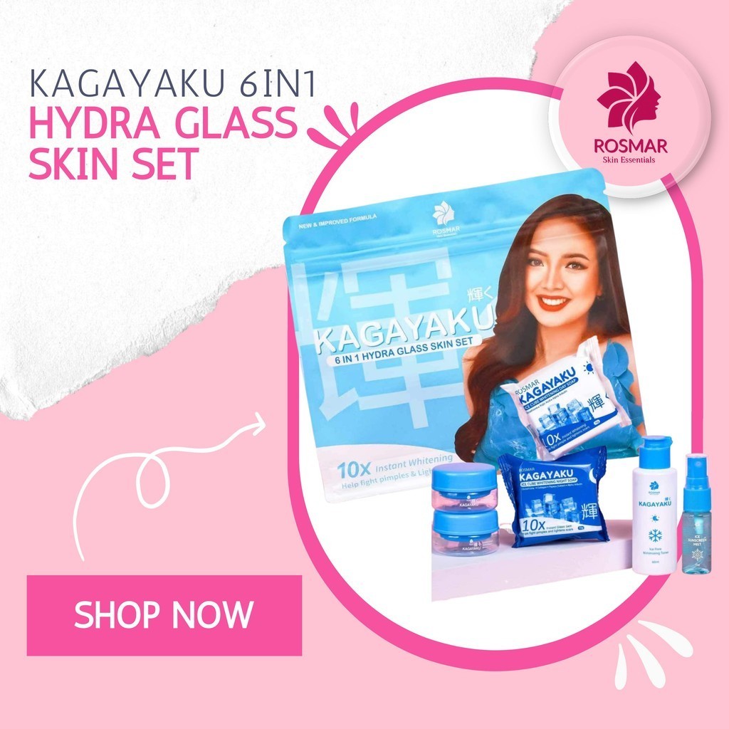 Rosmar 6 in 1 HYDRA SET | Kagayaku Hydra Glass Skin Set | Shopee ...
