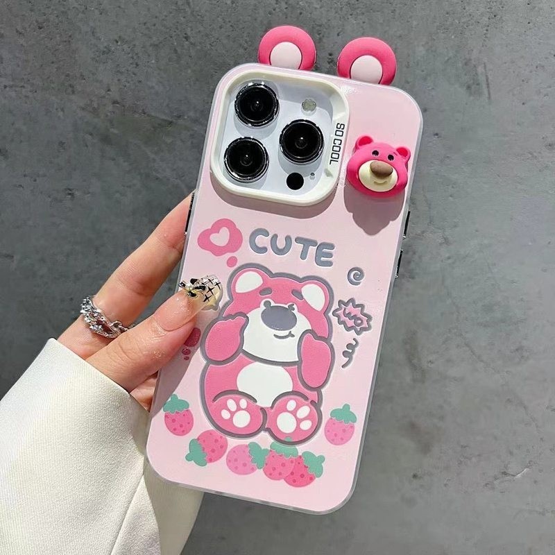 So Cute 3D Ears LOTSO Winnie the pooth Bear Doll Soft Bumper Case For ...