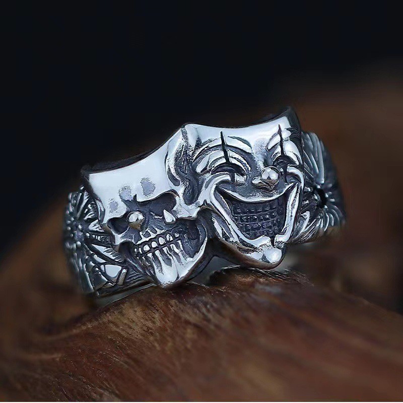 Fashion Jewelry Hip Hop Rings Men's Hiphop Male Skull Ring | Shopee ...