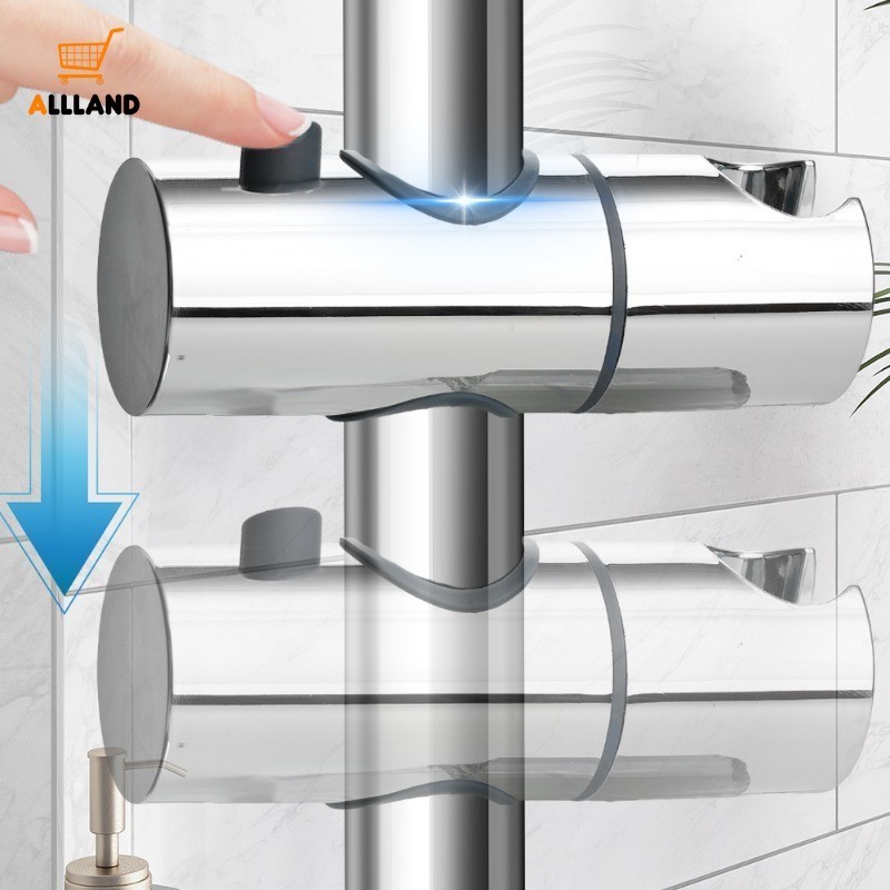 Universal No Punching Shower Head Holder Adjustable ABS Chrome Shower ...