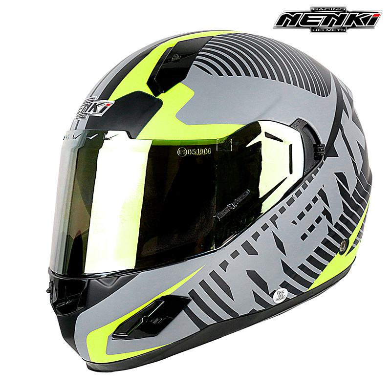 NENKI HELMET FULL FACE FIBERGLASS HELMET NK-856 (FREE GIFTS) | Shopee ...
