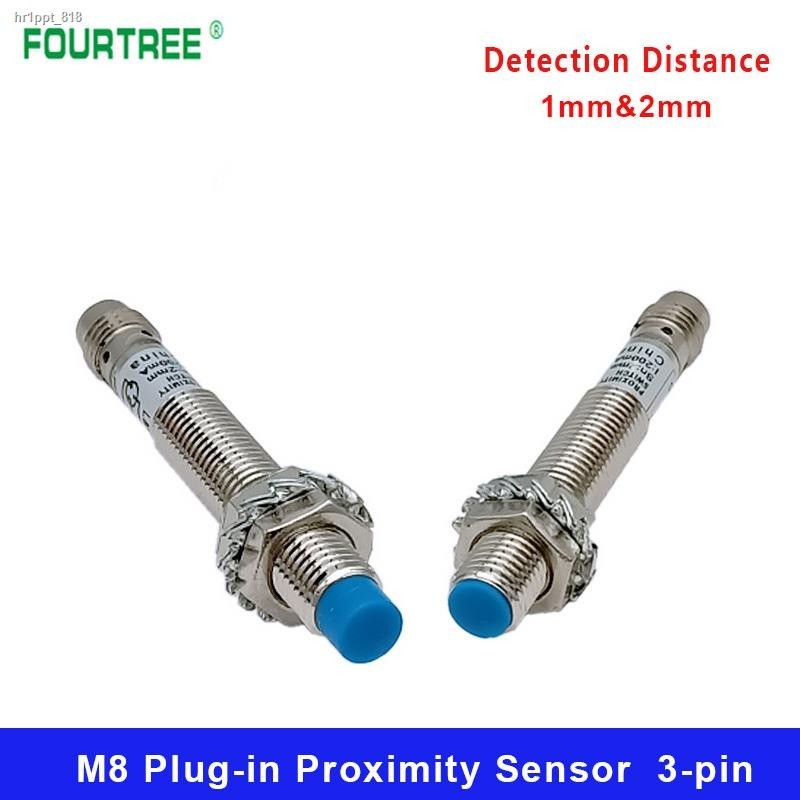 LJ8A3 Plug-in Proximity Sensor M8 Metal Inductive Approach Switch With Air Plug Detect Distance ...