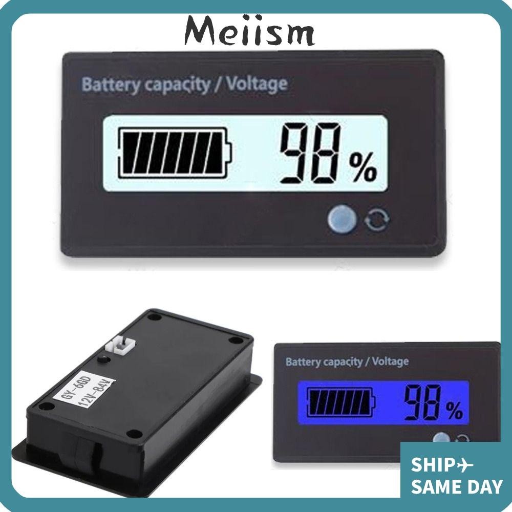 MEIISM Battery Capacity Indicator, DC 12-72V High Precision Voltage ...