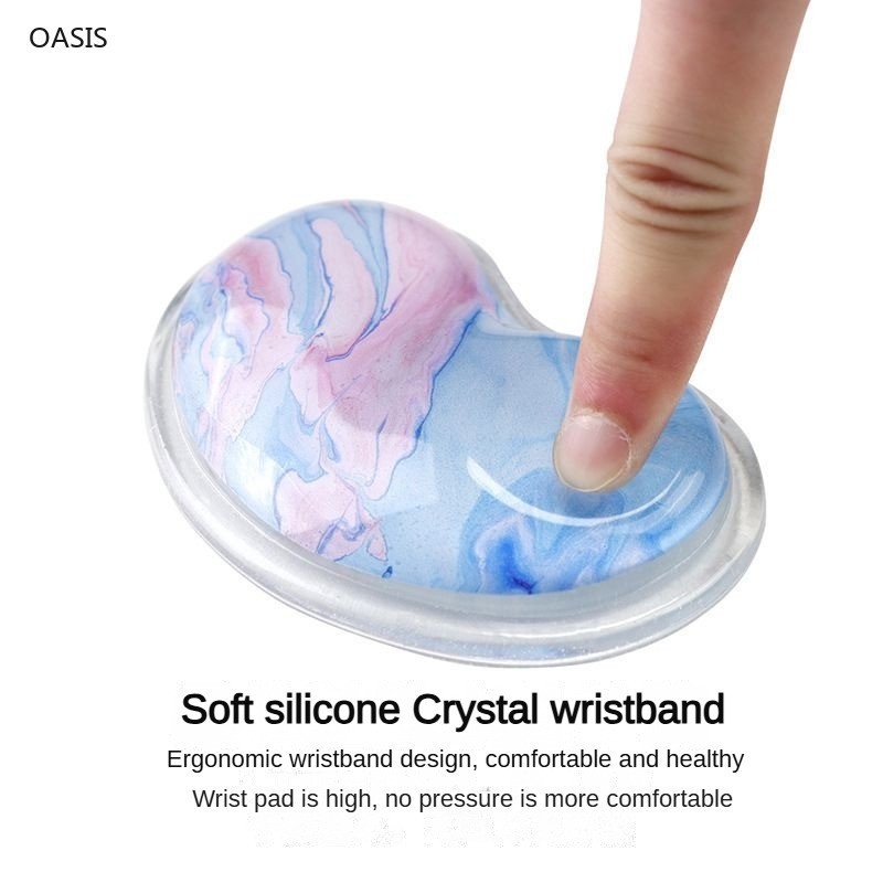 Crystal Wrist Support Mouse Pad-Creative Heart-shaped Transparent ...