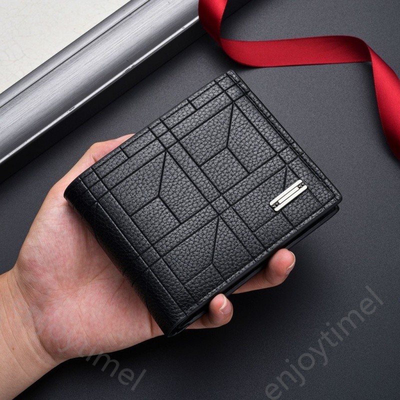 1PC Men'S PU Leather Wallet Large Capacity Multi-Card Slot Wallet Ideal ...