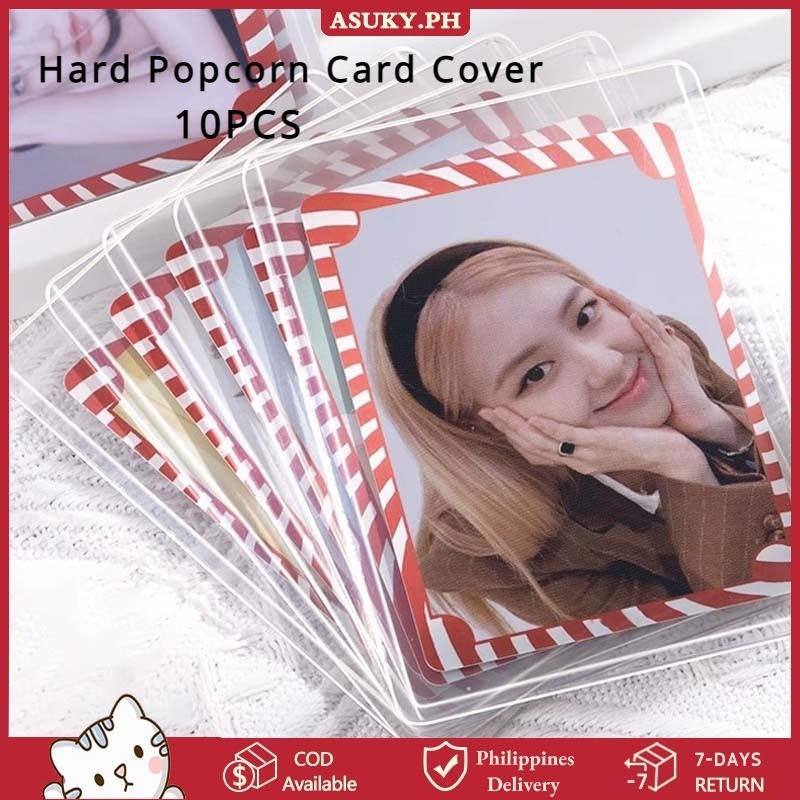 10Pcs Blueberry Toploader Clear Hard Popcorn Card Cover Photocard Lomo ...
