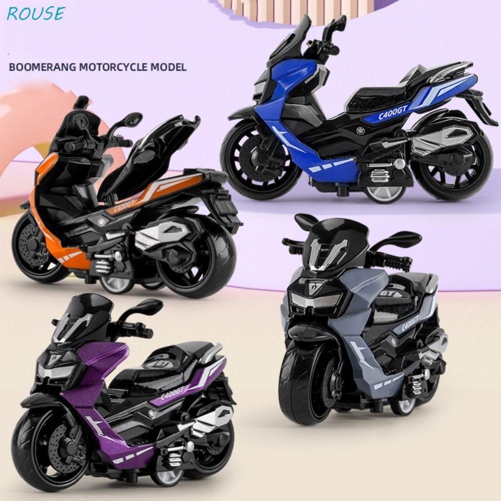 ROUSE Motorcycle Model, Pull-back Miniature Mini Motorcycle, Portable ...