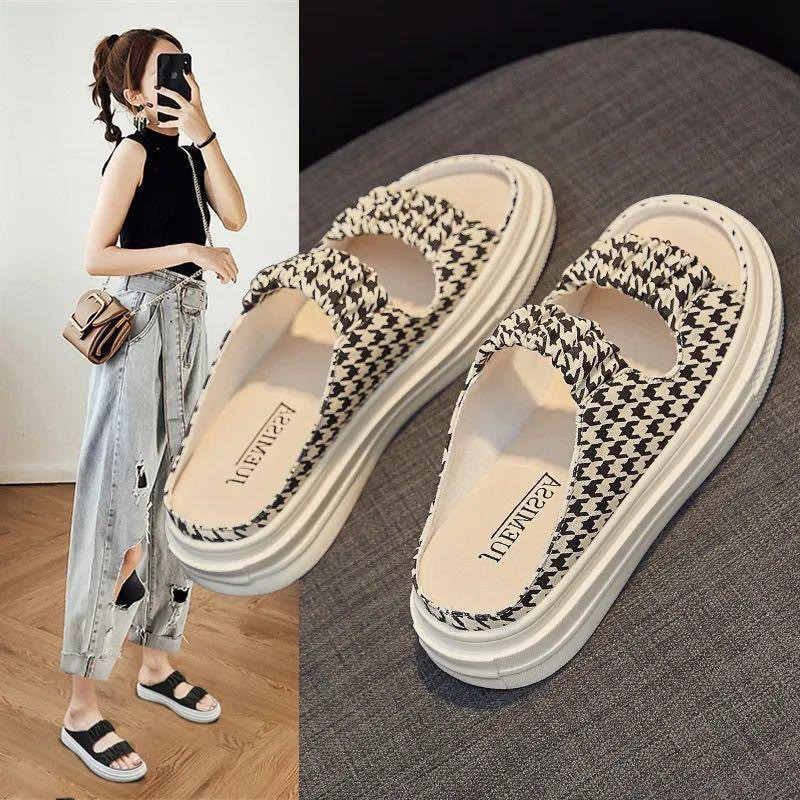 High-value Half Slippers Women Summer Outer Wear Influencer ins2022 New ...