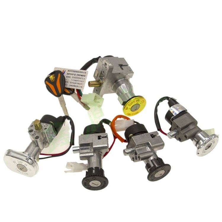 Electric vehicle pedal motorcycle power supply dragon head lock ...