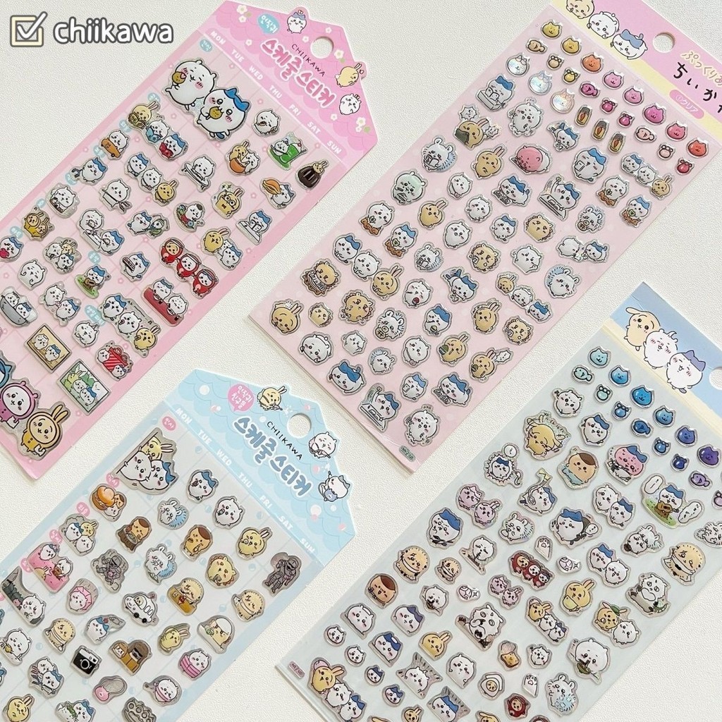 GaLiCiCi Japanese Comic Chiikawa Cute Laser Dropstick Sticker/Hachiware ...