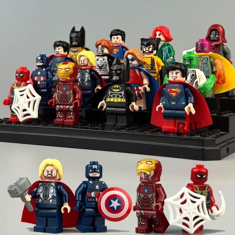 Hero Building Blocks Minifigures Toy Compatible with Bricks Kid's ...