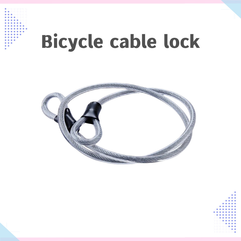 Wire Rope PVC Bicycle Cable Lock Anti-theft Security Stainless Steel ...