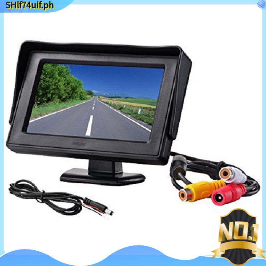 4.3 Inch LCD HD Digital Display Screen Car Monitor Screen Two Way Input ...