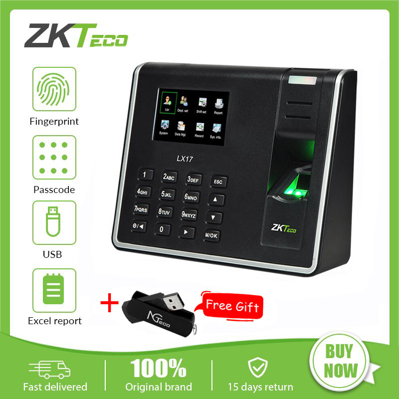 ZKTeco Biometrics Fingerprint Time Attendance Machine Household Security Systems Bundy Clock ...