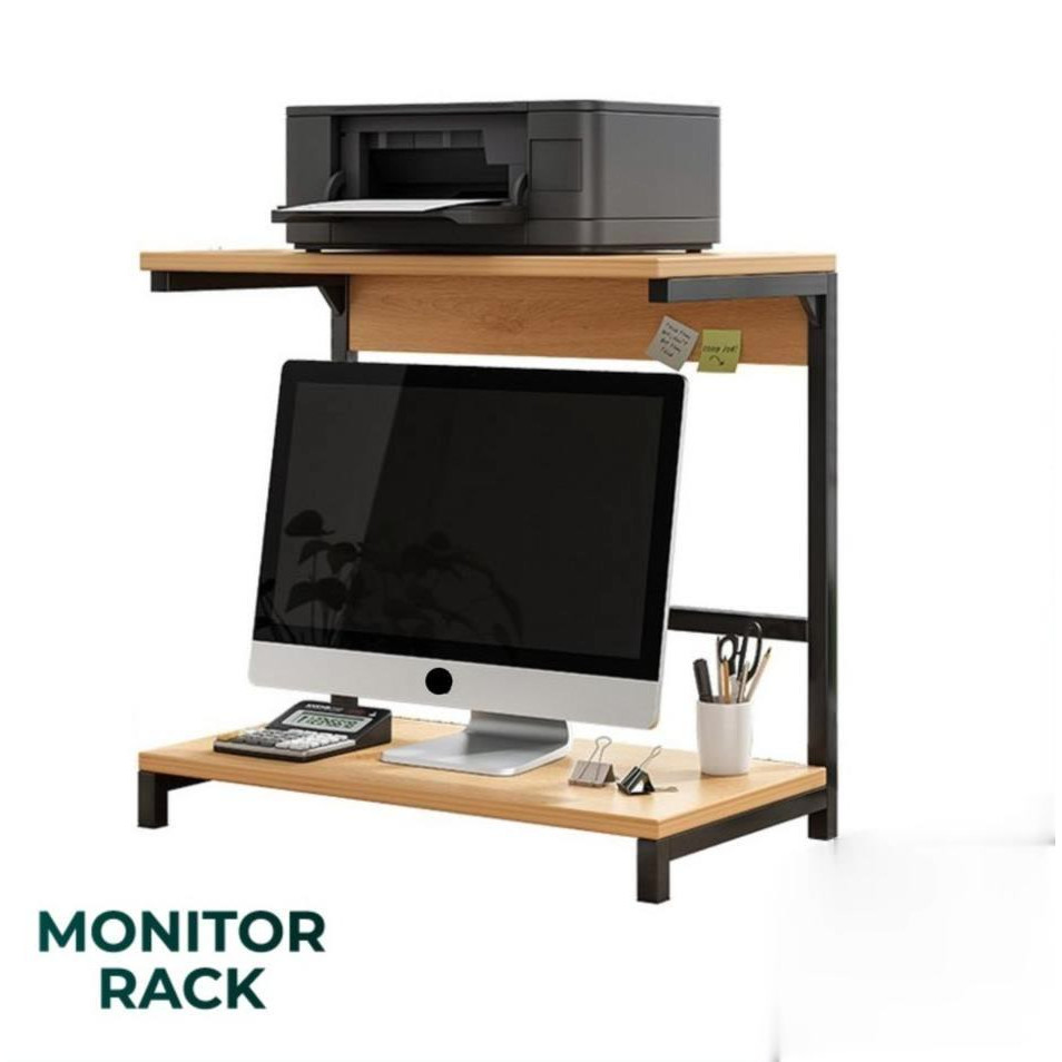 Rexshopper Elevated Monitor Stand Printer Rack Computer Monitor Screen ...