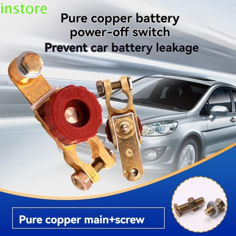 INSTORE Car Battery Disconnect Switch, 10/17mm Pure Copper/Aluminum ...