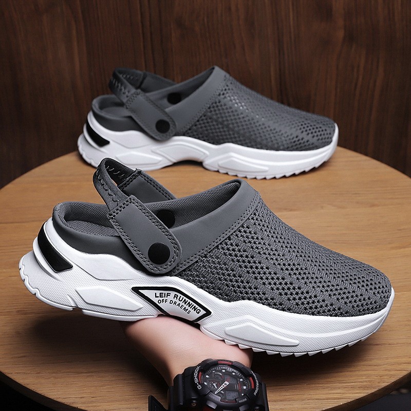 2022 Cold Sticky Flip-Flops Large Size Men's Half Slippers Men's ...