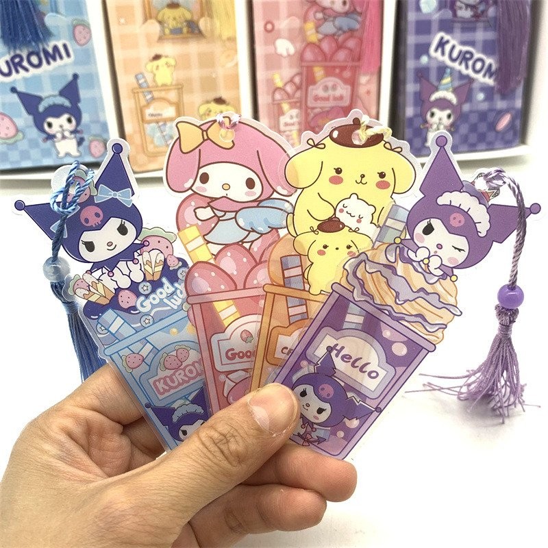 Exquisite Bookmark Kuromi Tassel My Melody Cinnamoroll Cartoon Cute ...