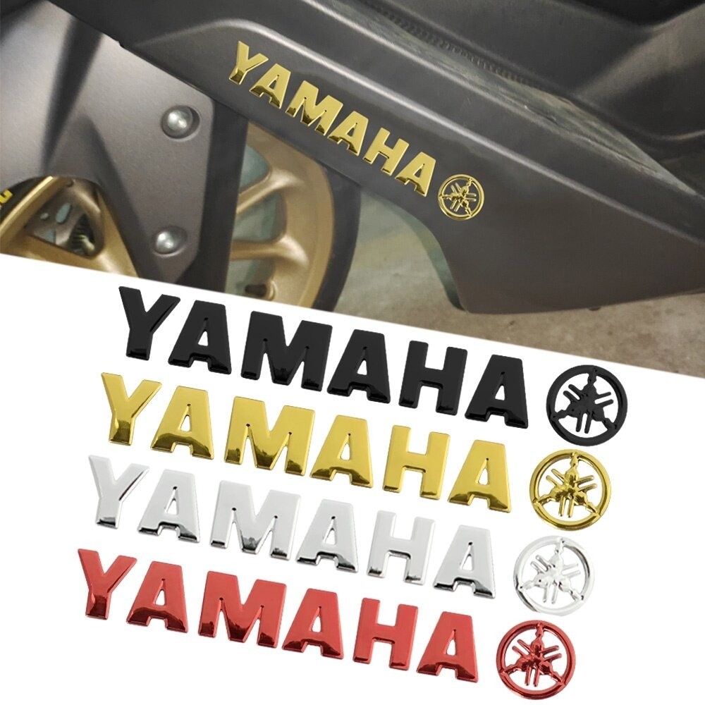 2pcs 3D Yamaha Motorcycle Fuel Tank Decoration Sticker Car Body YAMAHA ...