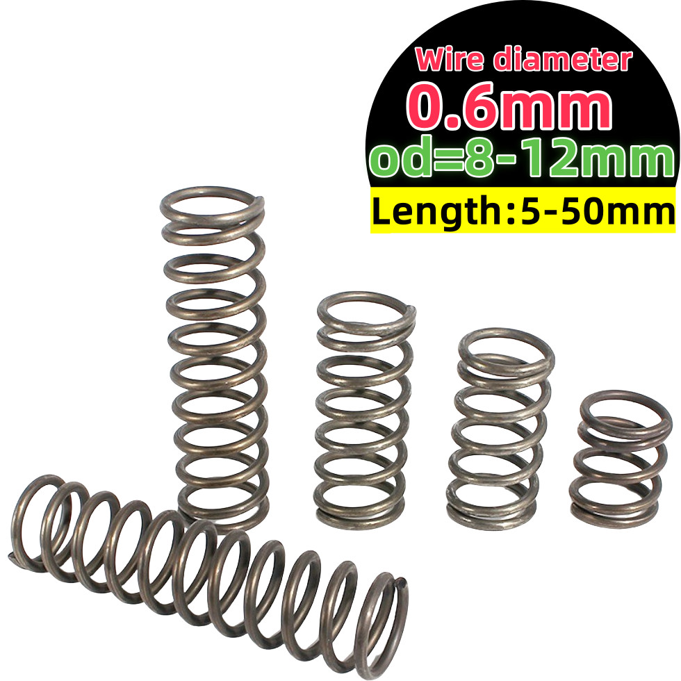 【AZY】5pcs SUS304 stainless pressure spring wire diameter 0.6mm ...