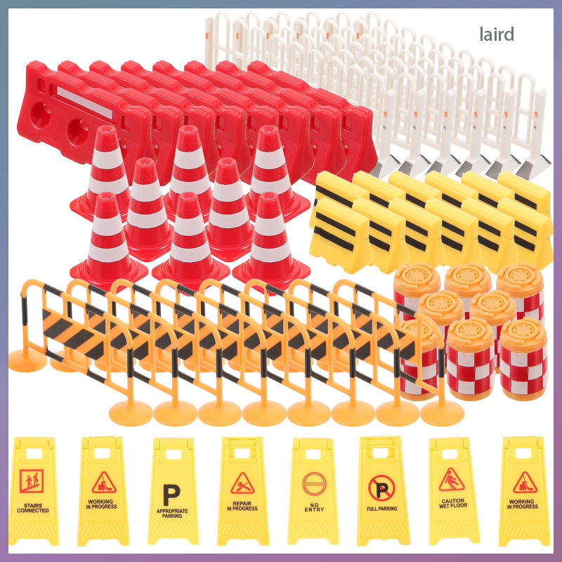 [READY STOCK] 62pcs Construction Traffic Sign Street Signs City Traffic ...