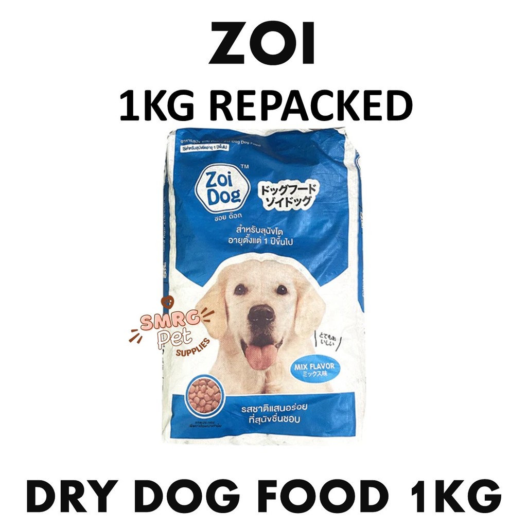 Pet Kingdom Zoi Dog Dry Food Adult 1kg Repacked Mix | Shopee Philippines