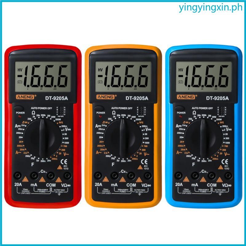 YIN DT9205A Digital Multimeter Electrical NCV Test Meter Professional ...