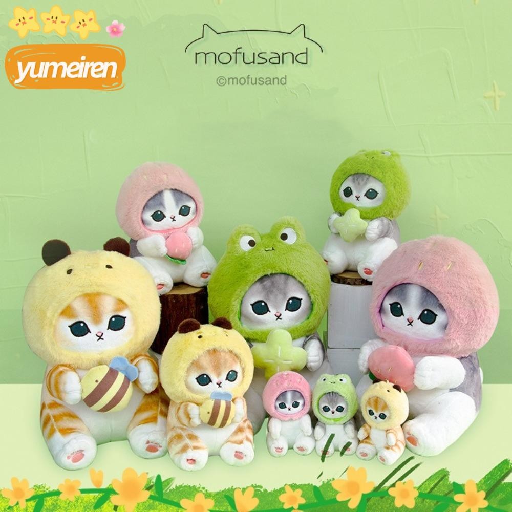 YUMEIREN Plush Doll na Kawaii, Mofusand Doll Shark Cat Forest Series ...