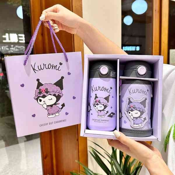kuromi water bottle for kids kuromi water bottle kuromi tumbler Sanrio Kuromi Children's Thermos ...