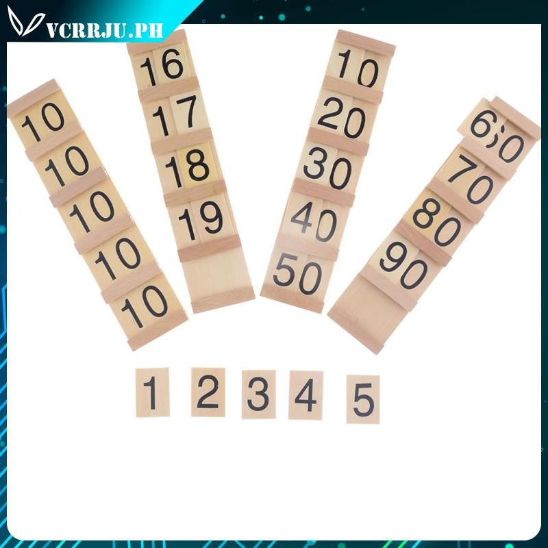 [vcrrju] Montessori Teens and Tens Boards Counting Game Toddler Toys ...