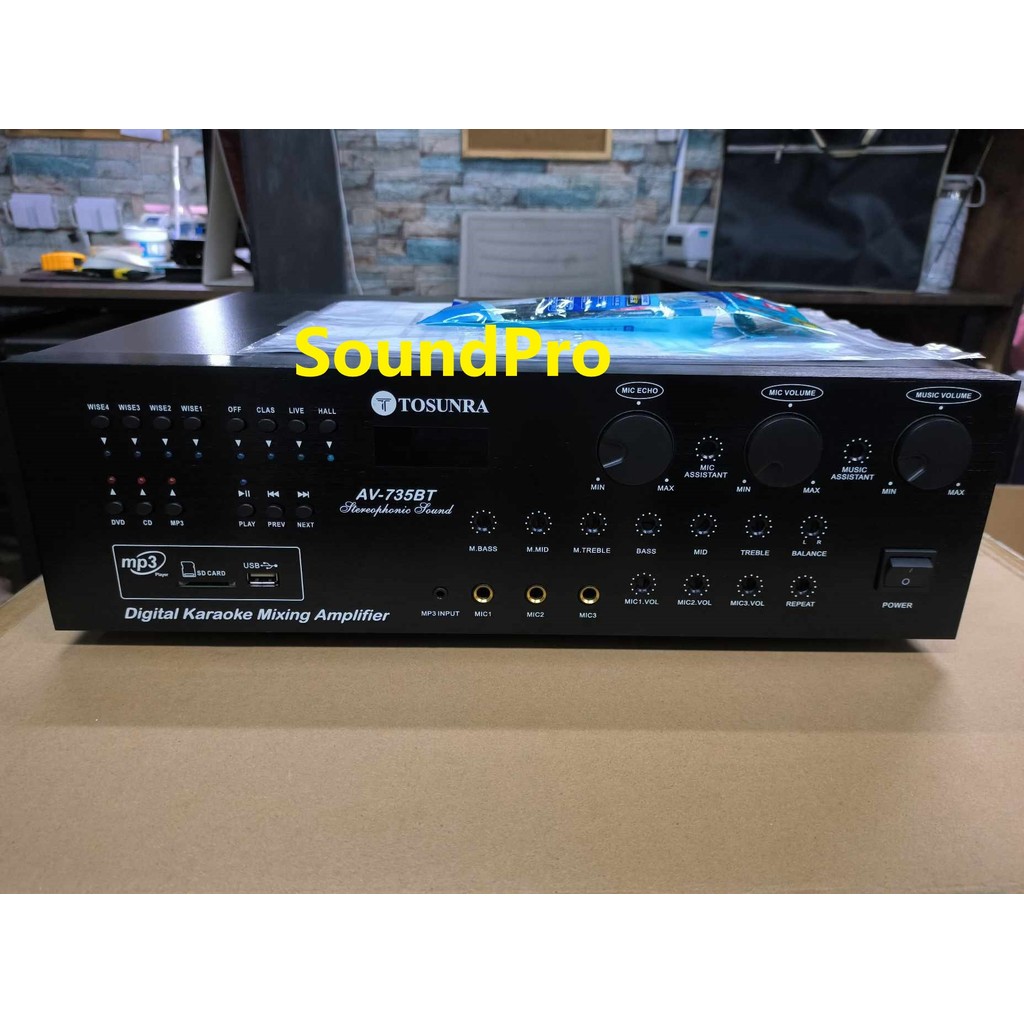 Tosunra amplifier AV-735BT av-735bt 700watts per channel | Shopee ...