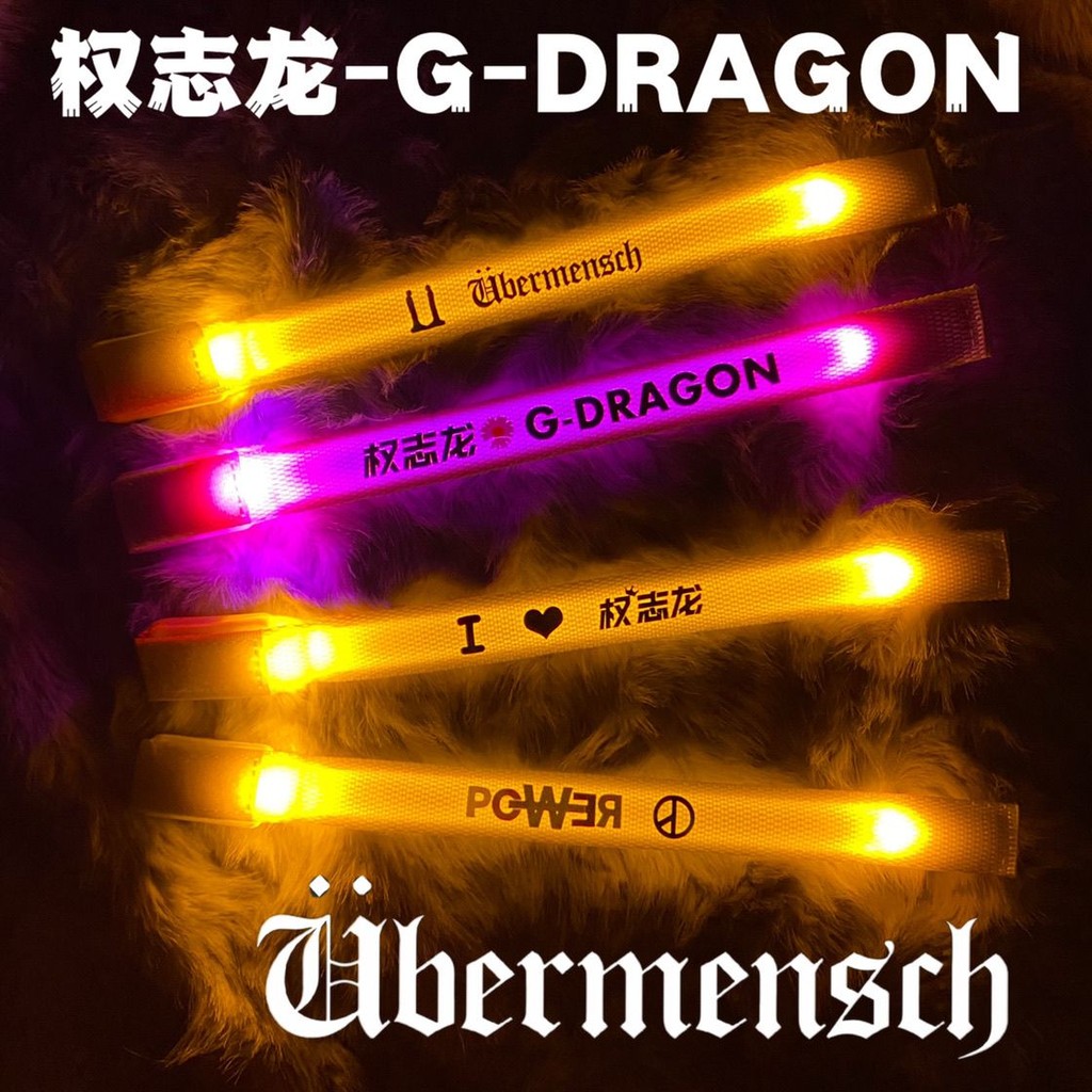 Kwon Ji-Dragon Luminous Tour Concert Bracelet Flashing Custom Concert ...