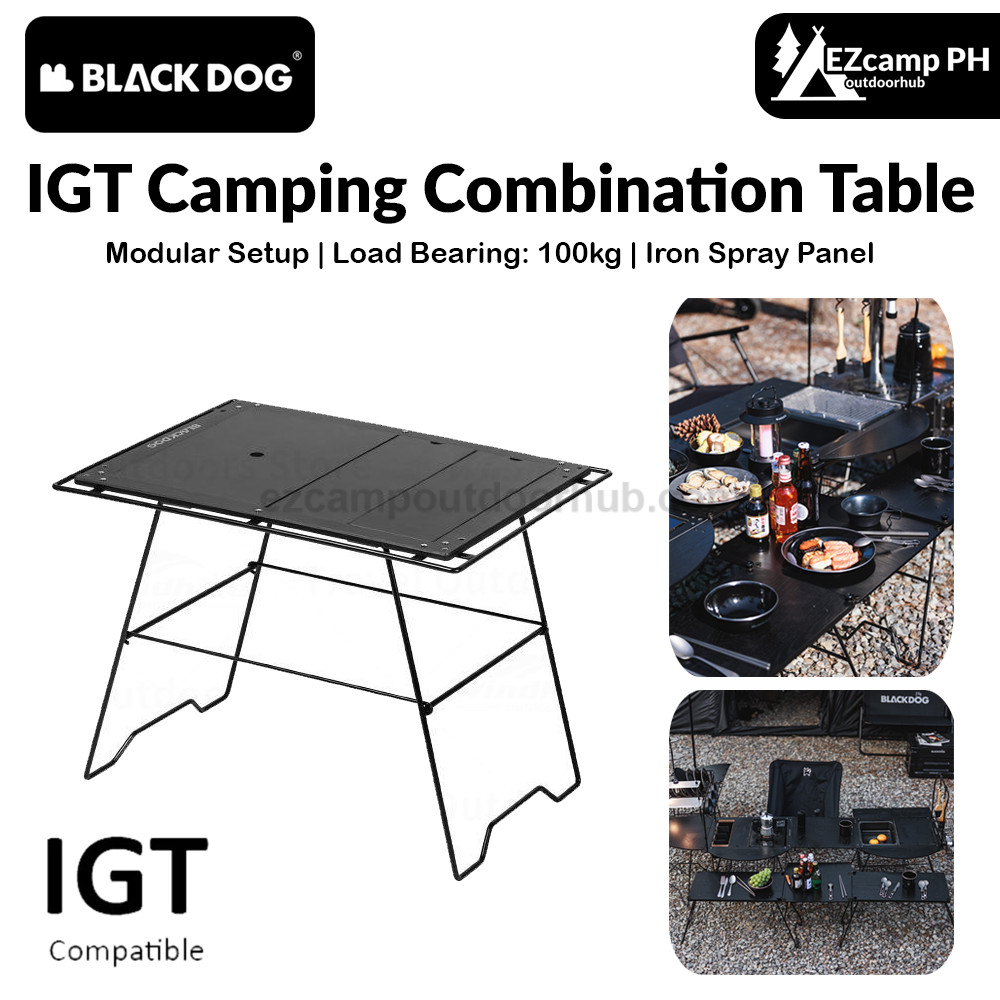 BLACKDOG IGT Camping Combination Table Modular Multi-setting Folding Table Shelf Load Bearing ...