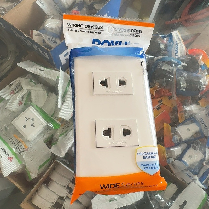 Royu Universal Convenience Wall Outlet / Socket 1,2,3 Gang Universal ...