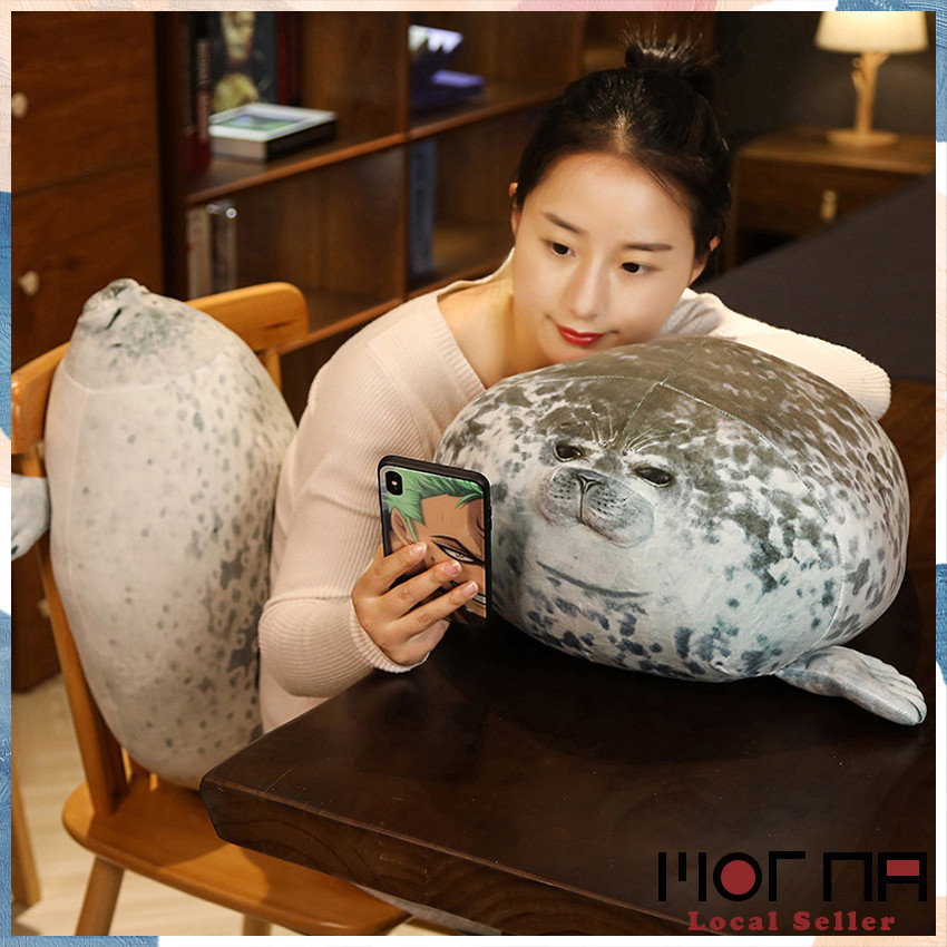 20cm 40cm 60cm Chubby Blob Seal Plush Yuki Seal Stuffed Toy Bed Cushion ...