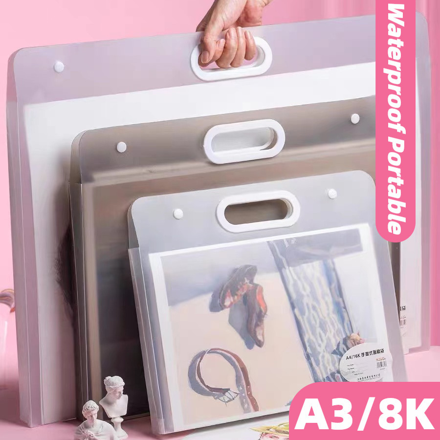 A3/A2 Portable Document Storage File Bag Paper Organizers Envelope ...